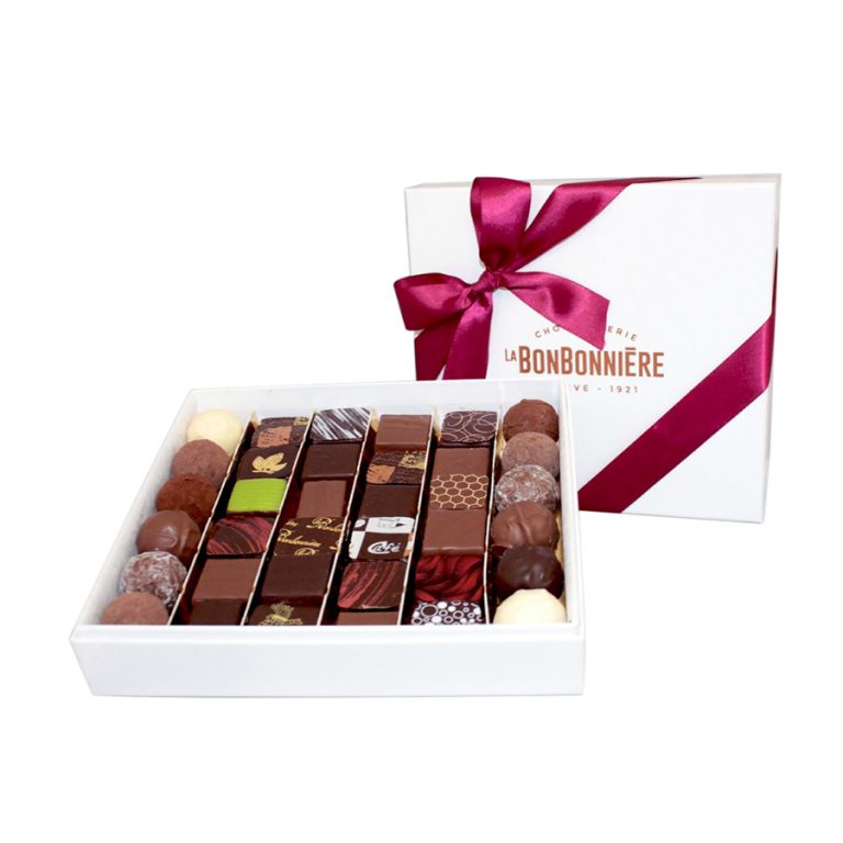 Boite de chocolats "Luxe" - La Bonbonnière Genève Chocolaterie Artisanale