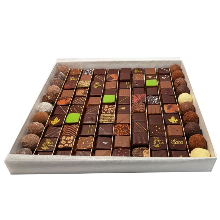 Boite de chocolats "Luxe" - La Bonbonnière Genève Chocolaterie Artisanale