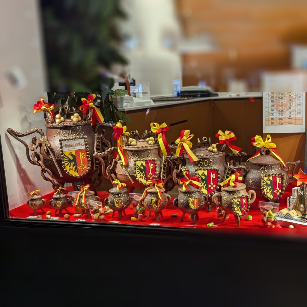 Marmite de l'Escalade - La Bonbonnière Genève Chocolaterie Chocolaterie